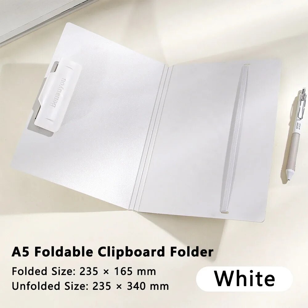 Папка-клипборд A5 Foldable White