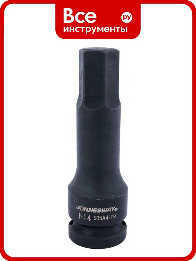 Головка ударная шестигранная (1/2"DR; H14; 78 мм) Jonnesway S05A4H14