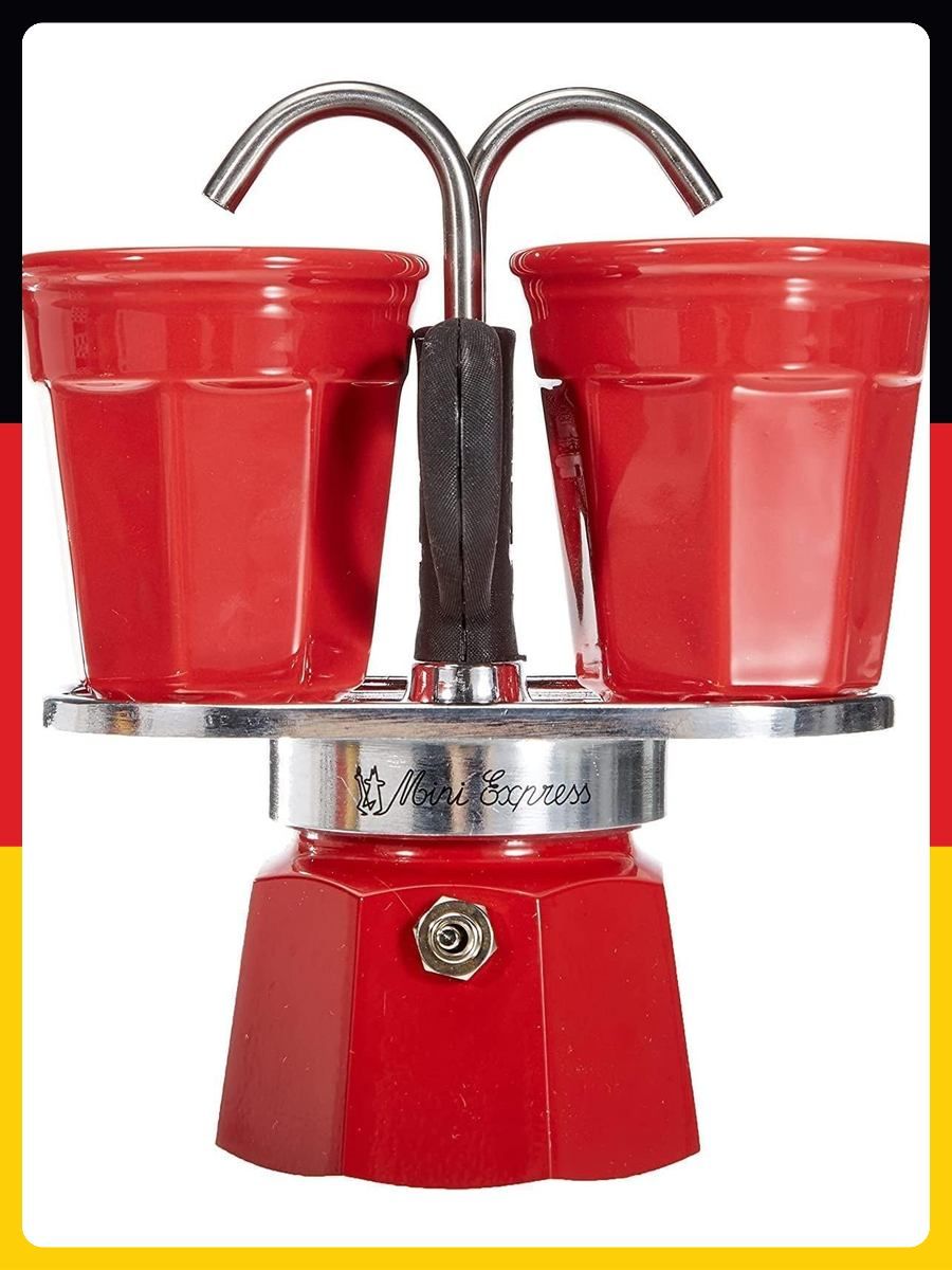 Bialetti Гейзерная кофеварка, цвет красный