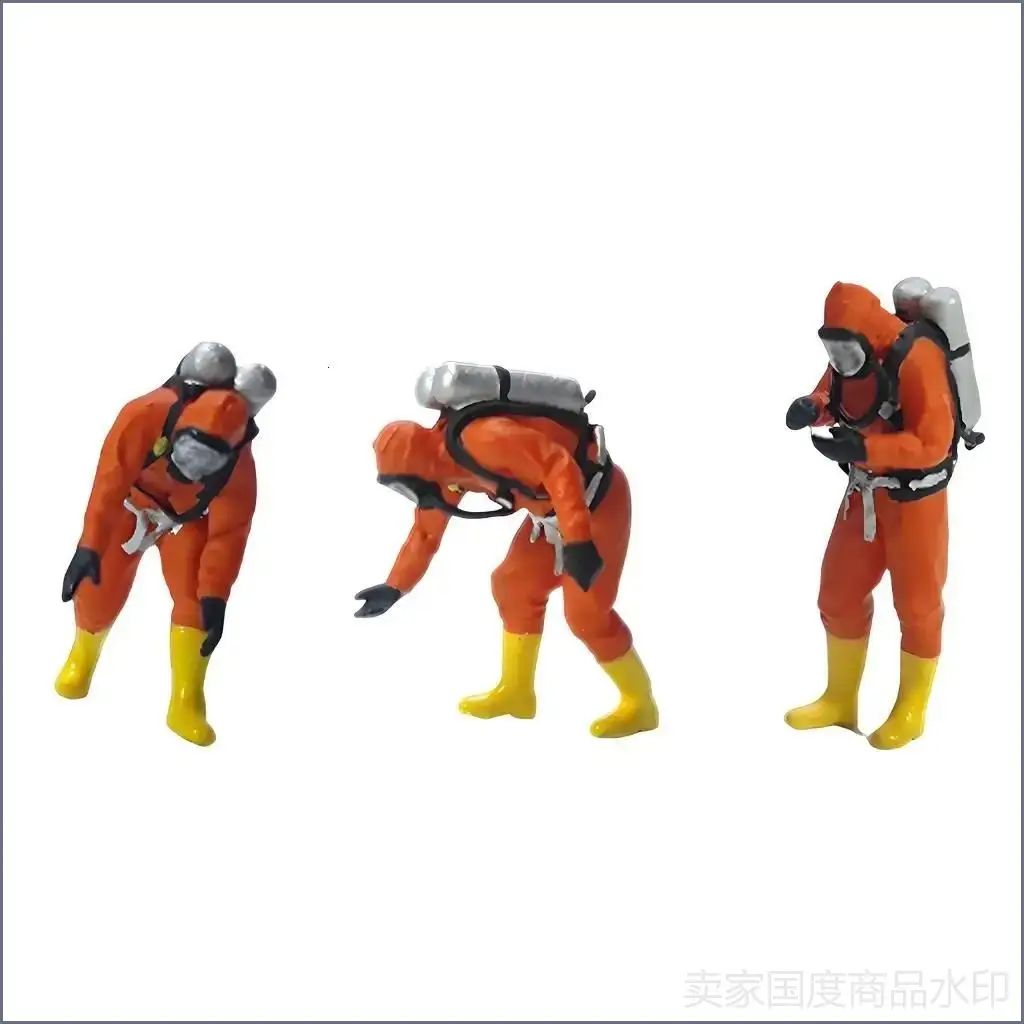 Миниатюрная фигурка спасателя в масштабе 1:64, Ora nge