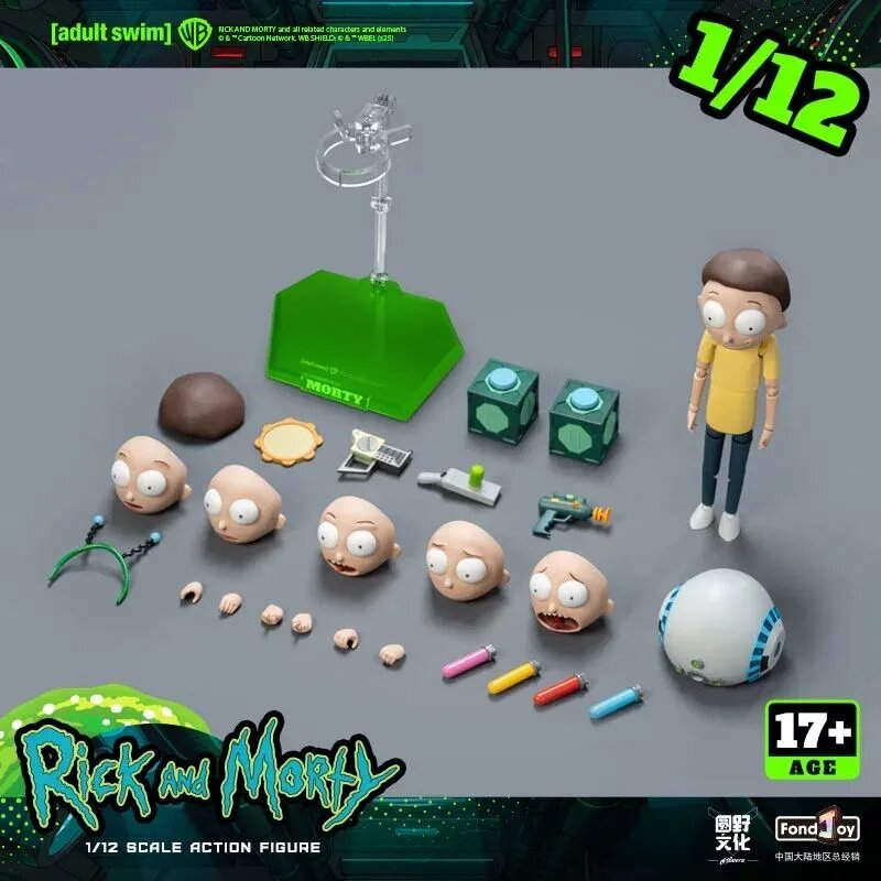 Фигурка FondJoy Rick and Morty, 1/12, подвижная PVC-игрушка для взрослых, коллекционная модель Рика и Морти