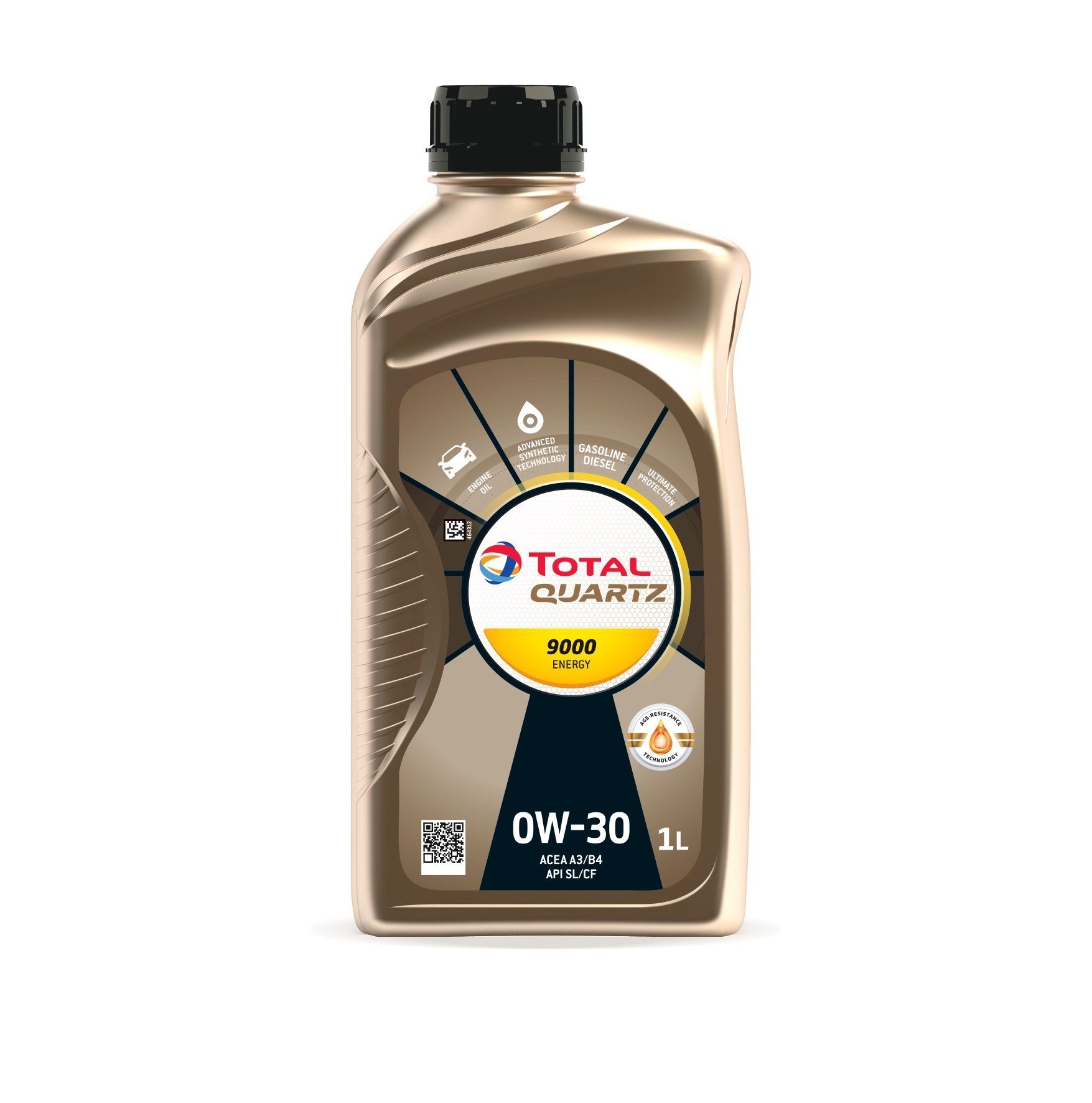 Total QUARTZ 9000 ENERGY 0W-30 Масло моторное, Синтетическое, 1 л