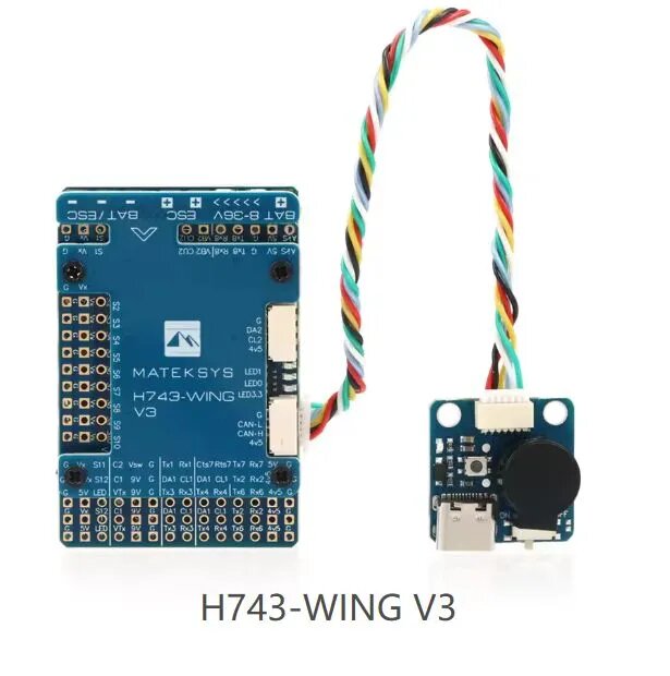 Полётный контроллер H743-Wing V3 на микроконтроллере STM32H743VIT6 со встроенными модулями OSD и барометром