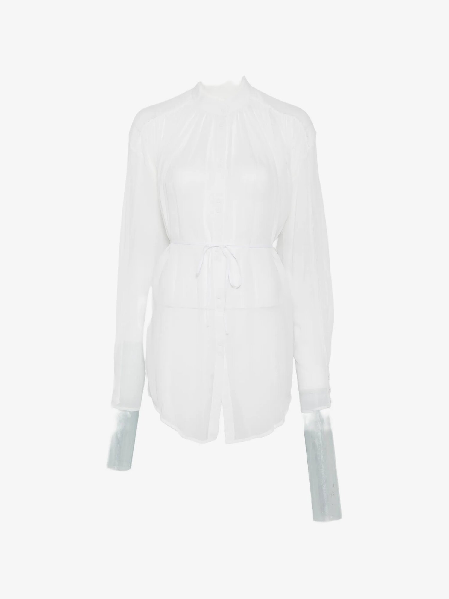 Блуза Gathered tie-waist blouse