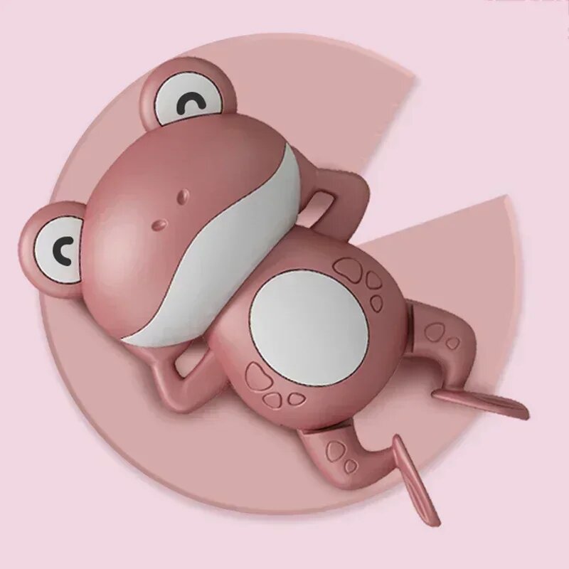 Розовая заводная лягушка для ванны Red Frog