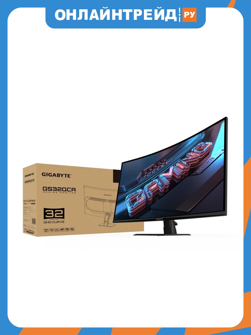 Монитор Gigabyte GS32QCA EK 31.5" черный