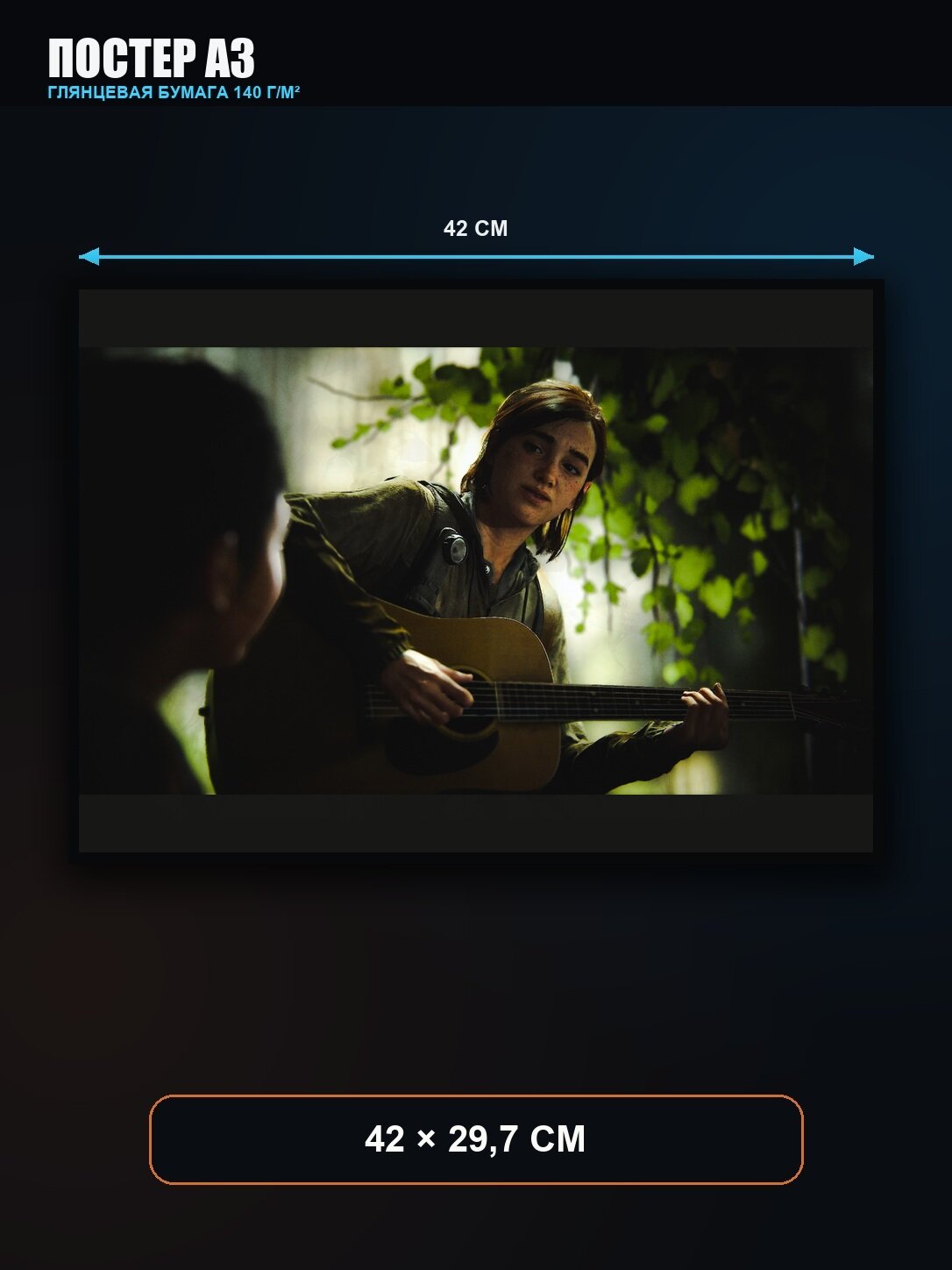 Плакат The Last of Us Эстетика — сюжетная игровая компози A3