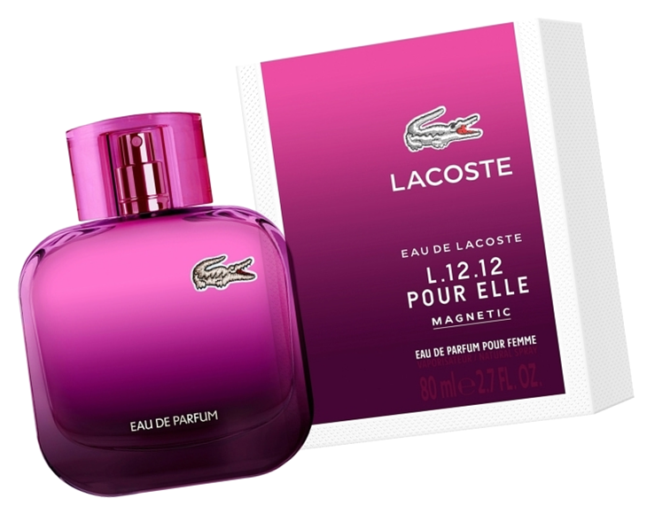 Lacoste L 12.12 Magnetic Pour Elle 80 мл женские духи / Лакосте фиолетовые парфюмерная вода