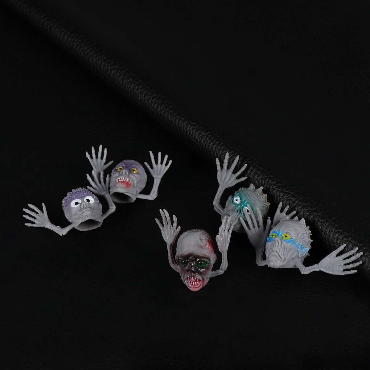 10 Штук Смешные Призраки Игрушки Для Пальцев Образовательные Фinger Puppets Для Детского Творчества Серый Цвет 10Pcs