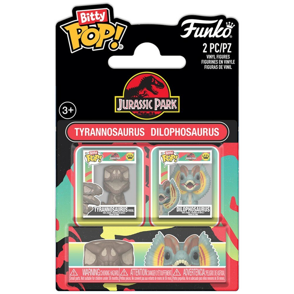 Набор фигурок Funko Jurassic Park- Bitty POP! Tyrannosaurus Fossil & Dilophosaurus 94198