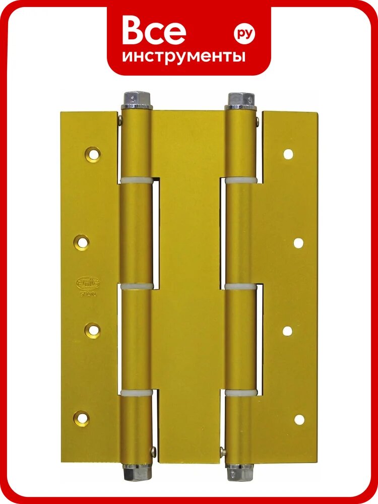 Пружинная петля Amig (двойная; алюминий; покрытие золото) 3035-180х133,5х4 ORO
