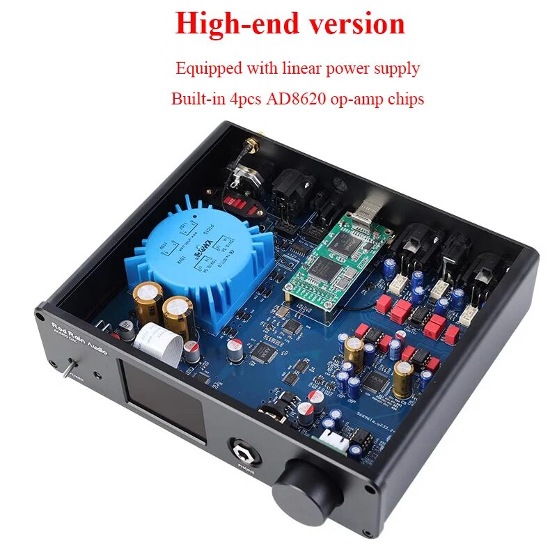 Аудиодекодер AK4499EX DAC QCC3084 Bluetooth 5.4 AC 220V-230V