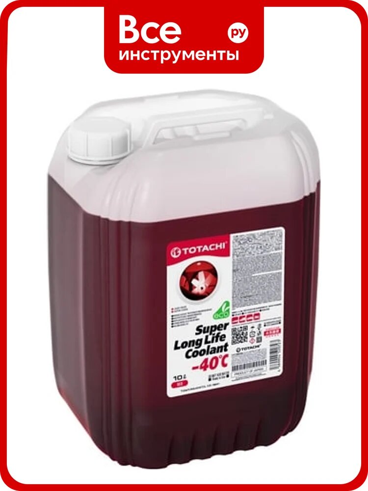 Охлаждающая жидкость TOTACHI SUPER LLC Red -40C 10л 4589904520723