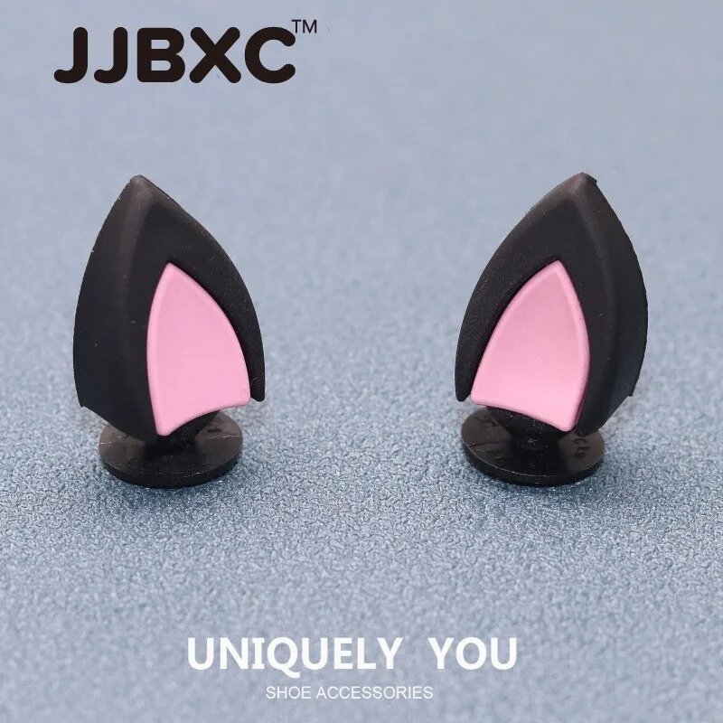 JJBXC CHARM пряжка для обуви крест аксессуары для обуви трехмерные кошачьи уши DIY модная обувь аксессуары