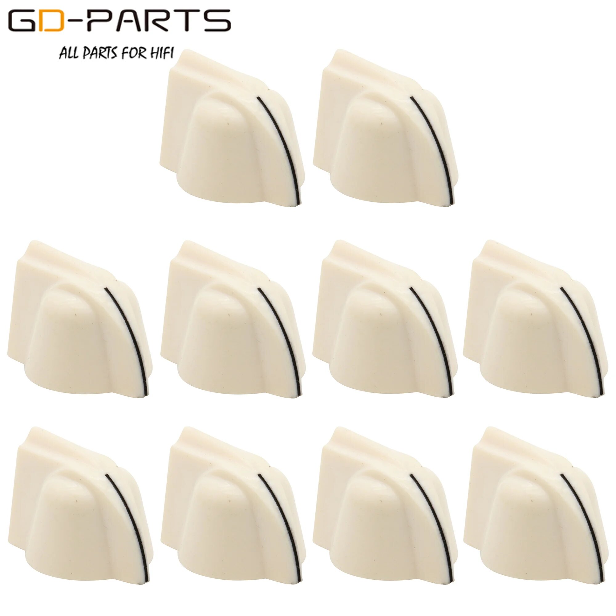 Ручки для гитарного усилителя GD-PARTS Cream/Белый