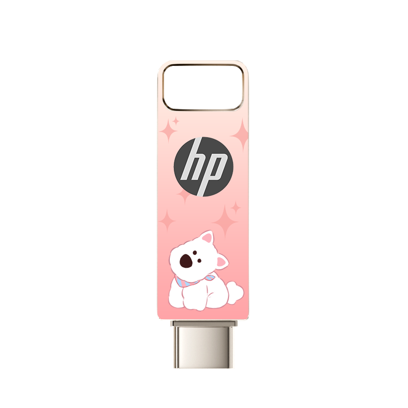 HP 128 ГБ флеш-накопитель Type-C с двойным портом USB 3.2 для офиса и автомобиля совместим с Android и iOS Ёмкость：128