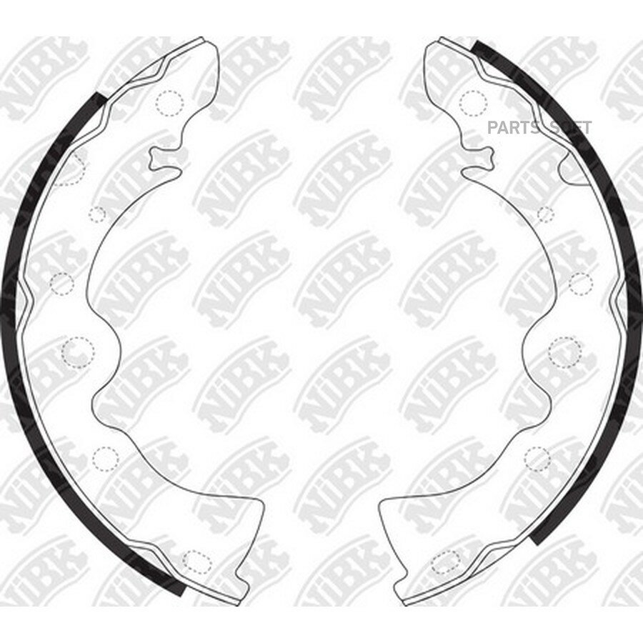 Колодки тормозные барабанные NISSAN ALMERA 2000-2003 FN1167