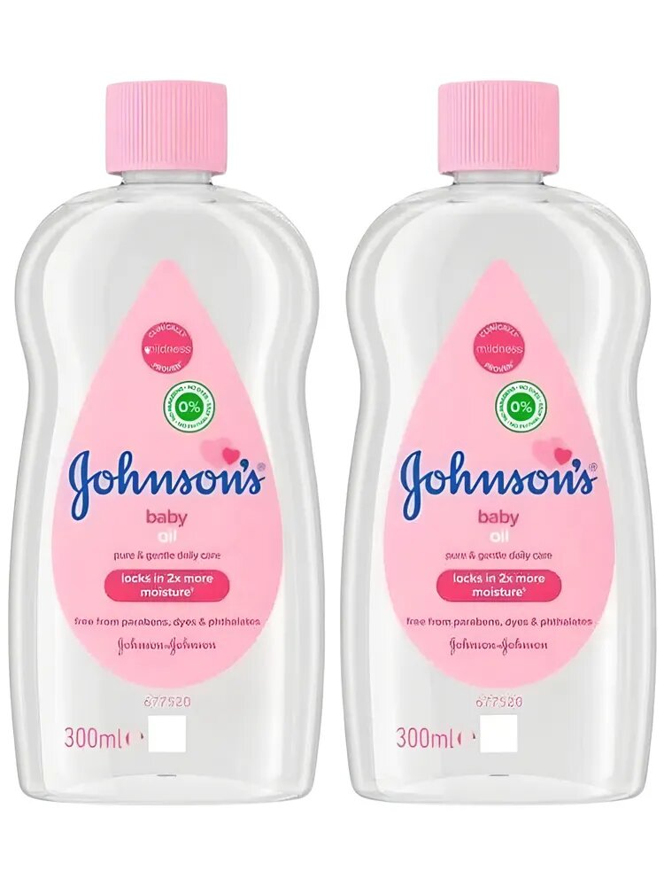 Johnson's Baby Масло детское Классическое, увлажняющее 2шт. по 300мл.
