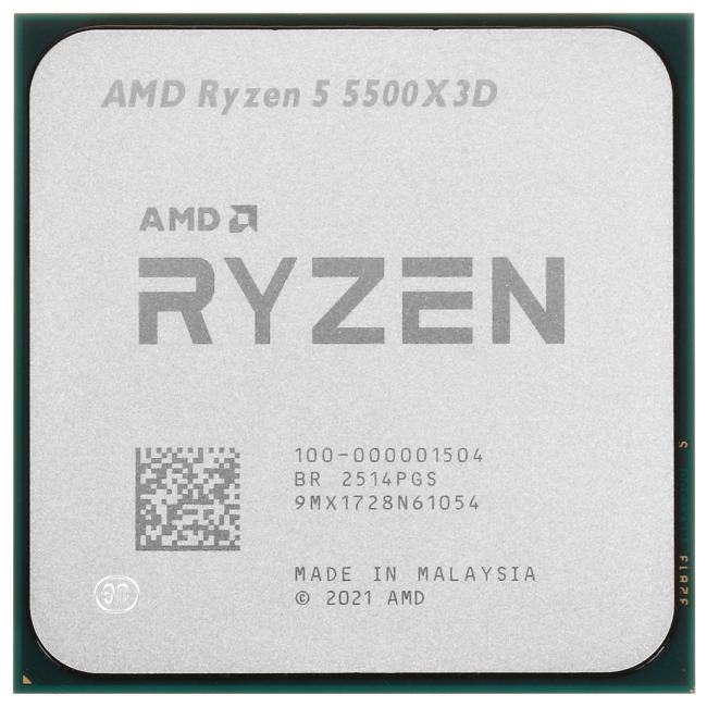 Процессор AMD Ryzen 5 5500X3D OEM 3 ГГц - 4 ГГц/6 ядер/96 Мб/105 Вт/Socket AM4