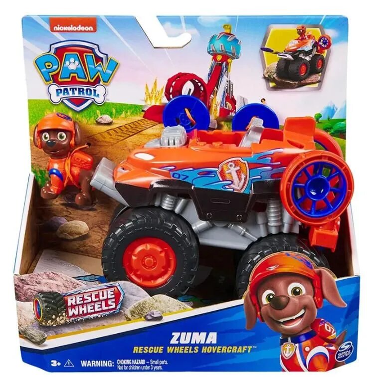 Spin Master Nickelodeon Paw Patrol Rescue Wheels Truck / Детская деформируемая машинка-сюрприз-спасатель со щенком и моделью автомобиля, подходит для детей от 4 лет и старше#