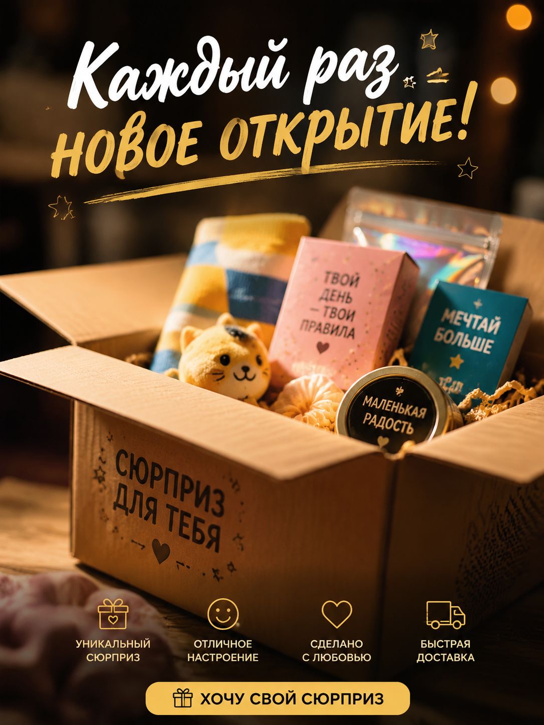 Сюрприз-бокс белый Сюрприз-бокс