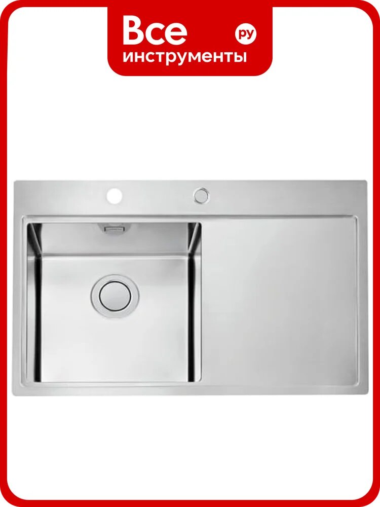 Мойка для кухни Alveus PURE UP 40 KMB 90 FI левая 790X525 в компл. с сифоном 1123351 1123789