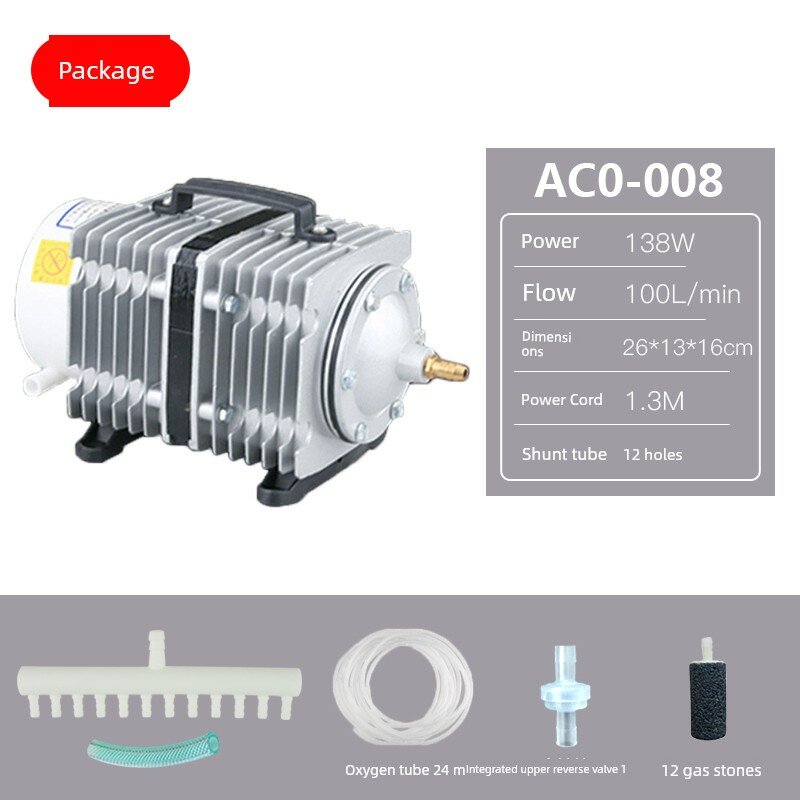 Оксигенатор ACO-008 с 12 аэраторами, 24 шлангами, 12 клапанами