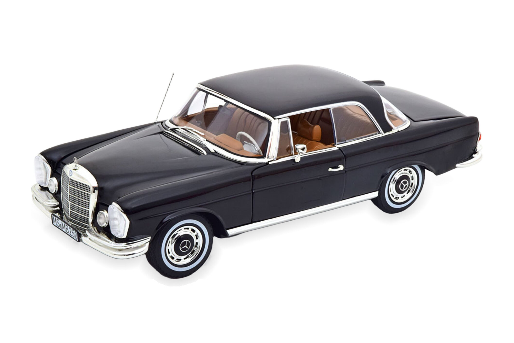 Модель коллекционная NOREV Mercedes W111 250 se coupe 1969 black limited edition 500 pcs