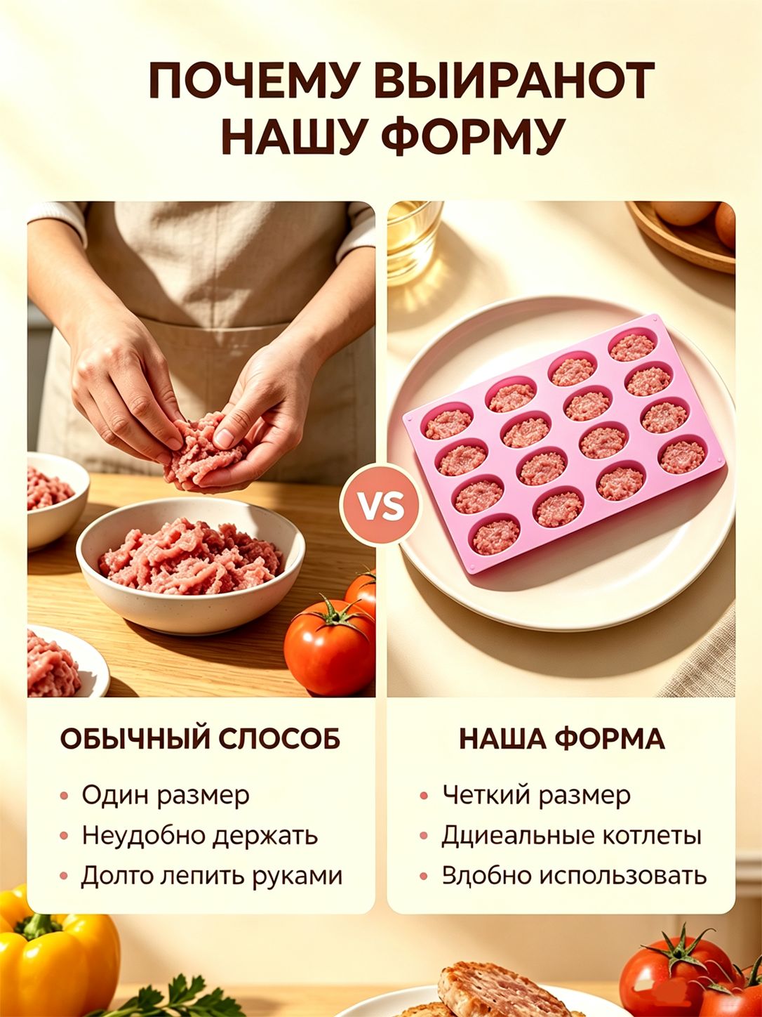 Форма для котлет — фото 1