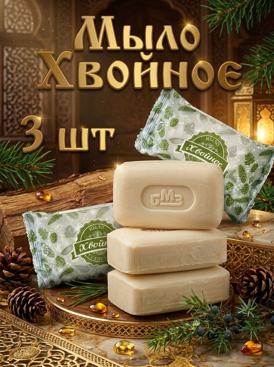 Мыло Хвойное 3 шт. 300 гр.
