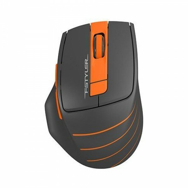 Мышь беспроводная A4Tech Fstyler FG30S серый/оранжевый, 2000 dpi, USB Type-A, радиоканал, кнопки - 6