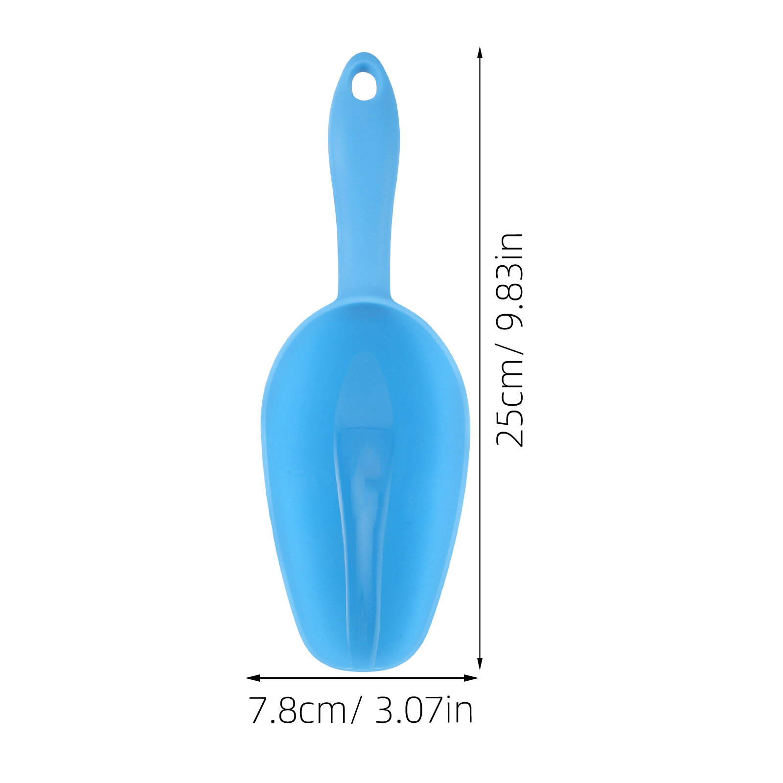 Пластиковая Лопатка Для Приправ И Зерна Синяя 25.00X7.80X6.00Cm