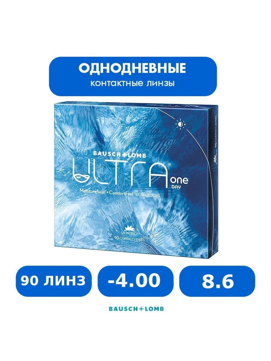 Ultra ONE Day (90 линз), 8.6, -4.00