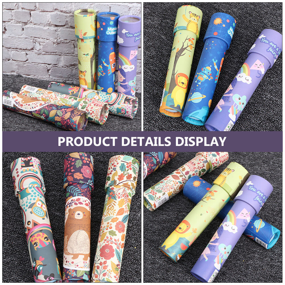 2 Штук Игрушка В Калейдоскоп Образовательная Для Детей РазвивающаяDIY Handmade Игрушки 19.5X4.5Cm