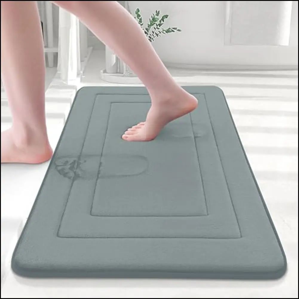 Ковер 60x90 см 3d-эффект светло-серый, Артикул: 5696329242, Материал: Полиуретановая пена