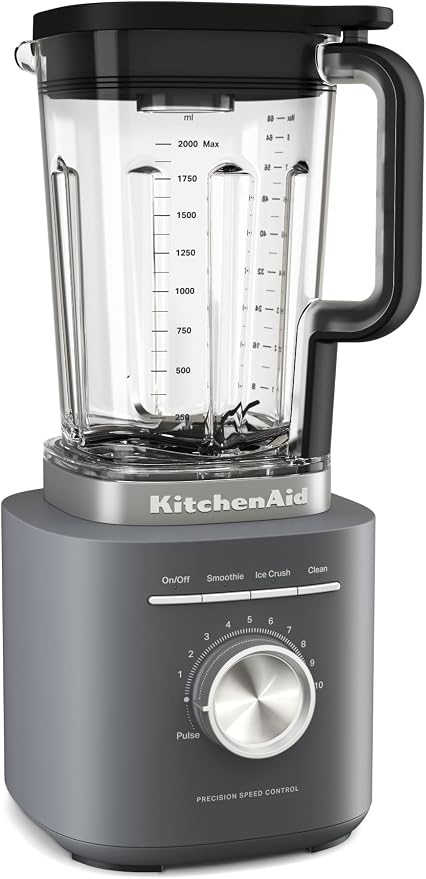 Блендер KitchenAid Pure Power Empire, 2л, 10 скоростей, цвет темно-серый, 5KSB2073EDG