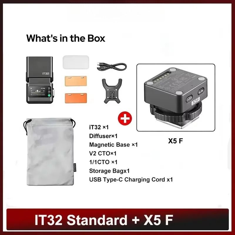 Godox IT32 Вспышка для фотокамеры TTL с магнитной установкой X5 беспроводной триггер вспышки, Sony Nikon Canon Fuji Olympus