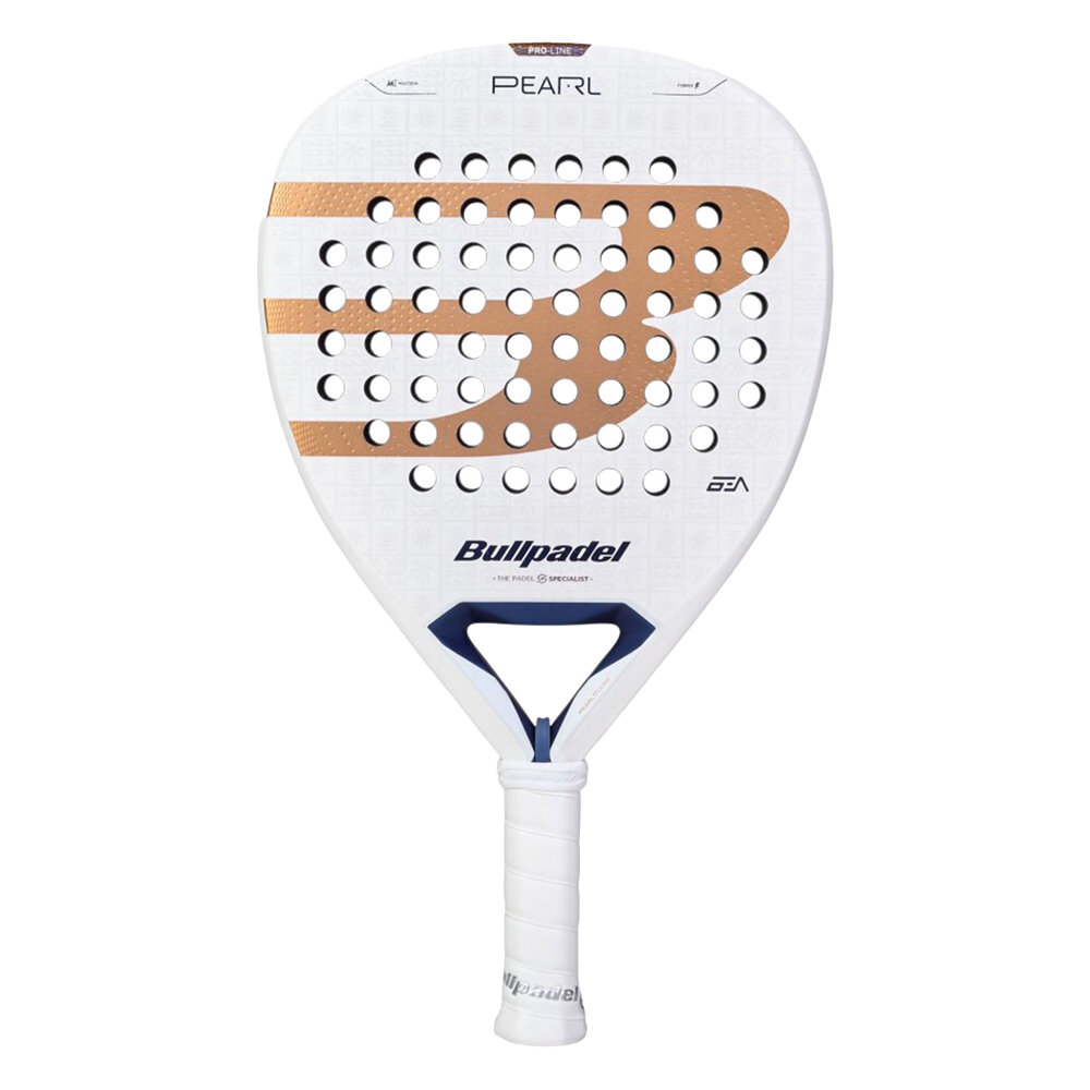 Ракетка для падела BULLPADEL Pearl 27, 497249, бело-золотистый