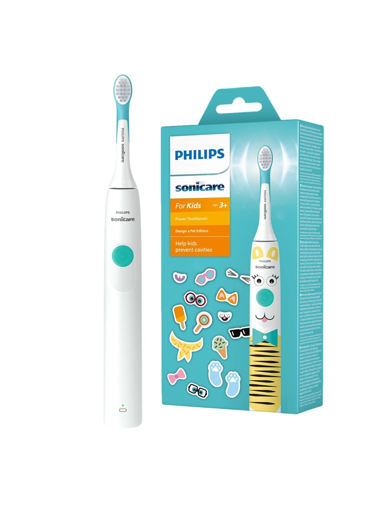 Детская электрическая зубная щетка Philips Sonicare For Kids Pet Edition HX3601/01