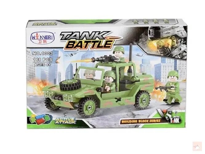 Конструктор "Tank Battle" военная техника, 168 деталей, сборка без клея