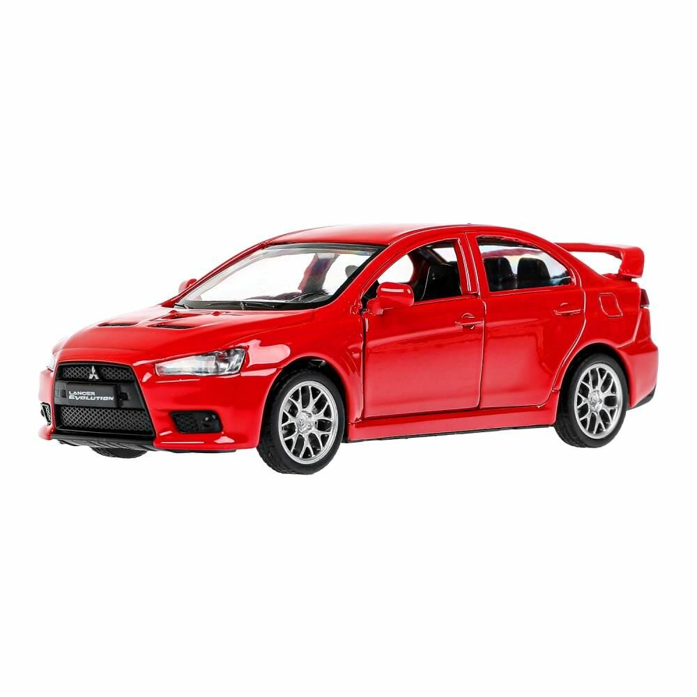 Технопарк инерционная металлическая модель красная, Mitsubishi Lancer Evolution