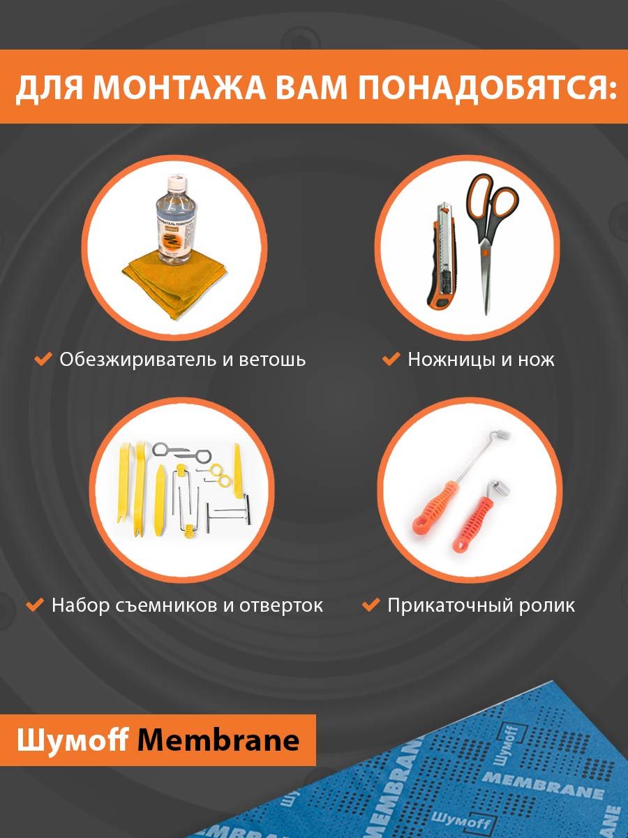 Плеяда Шумопоглощение Шумофф Membrane (4 лист)