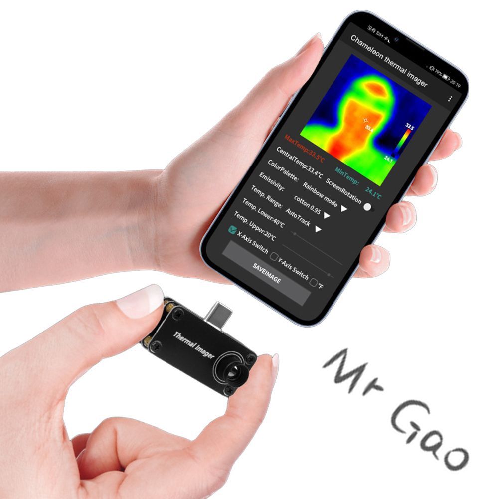Инфракрасная тепловизионная камера для Android с разъёмом USB-C, разрешение 32 32, диапазон 20 1000 C
