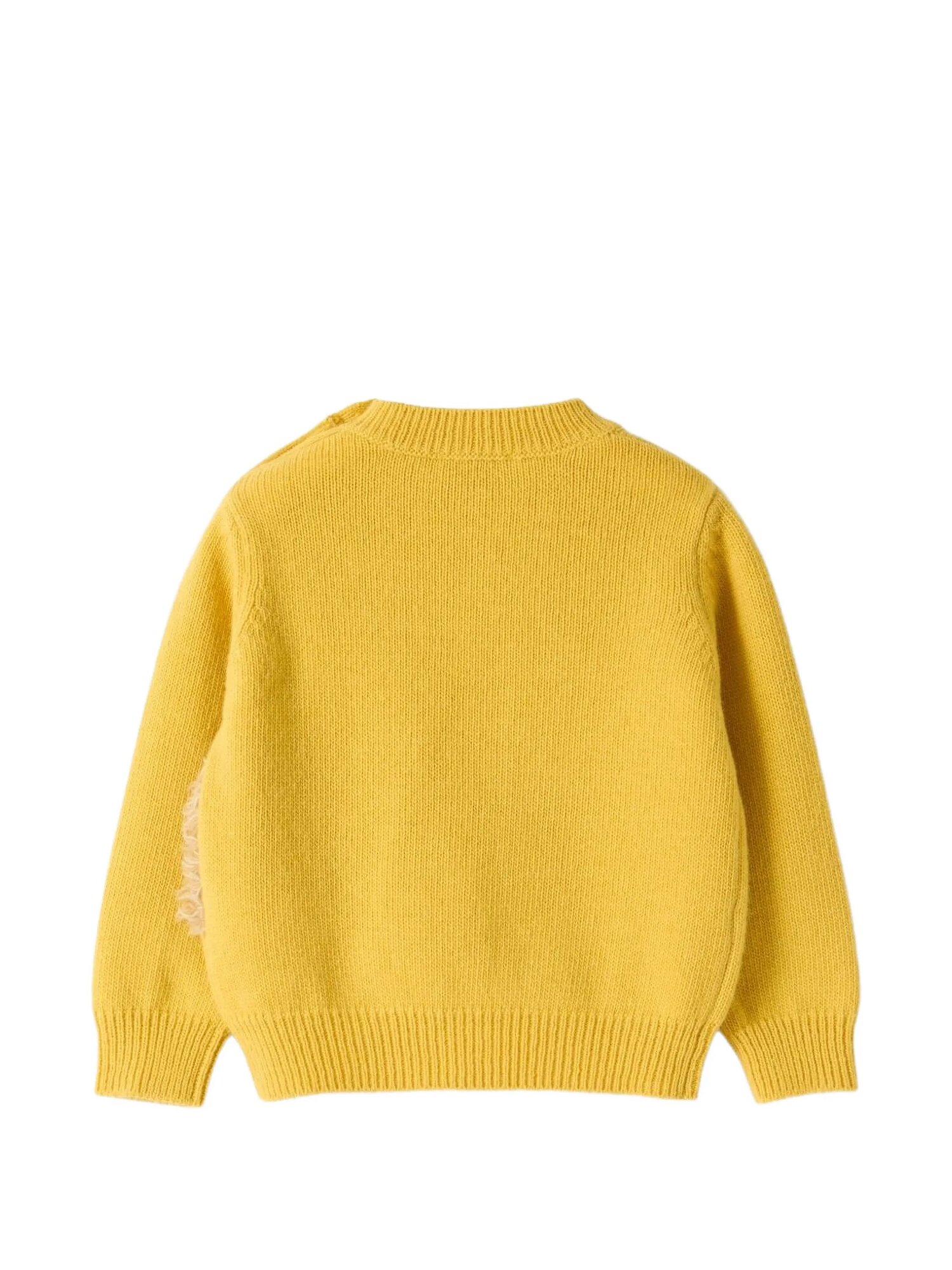 Свитер Il Gufo Hedgehog-patch wool sweater, размер 80, желтый — фото 1