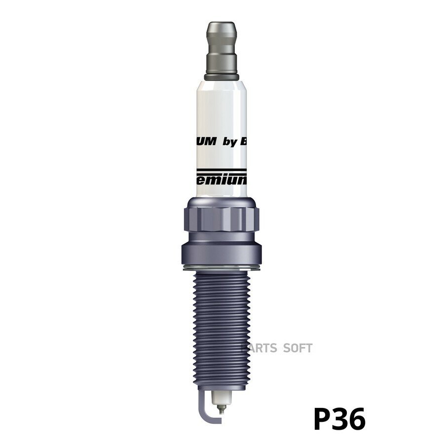 Свеча зажигания BRISK Iridium Premium+ P36 Peugeot 207 07-, 308 07-; Citroen C4 04- IRIDIUM Premium + / 1962 / P36 / 2MR14LIR BRISK P36 | цена за 1 шт