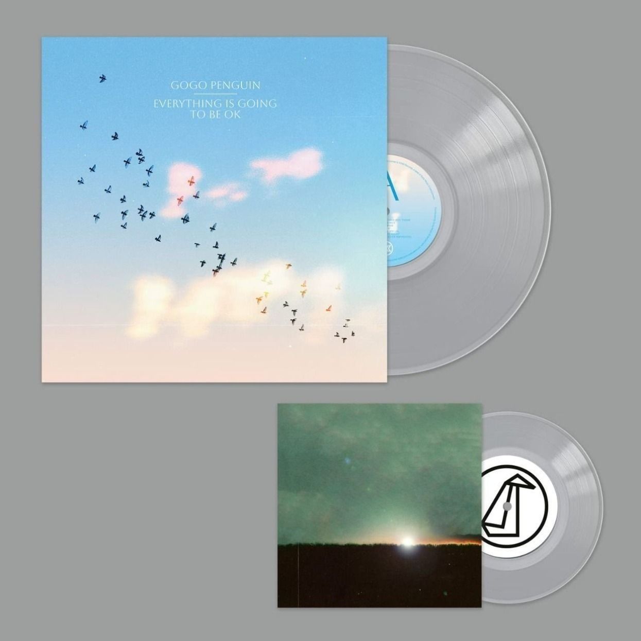 Виниловая пластинка GoGo Penguin - Everything Is Going To Be OK, 2 x Vinyl, 7"+12", 45 RPM, Clear,