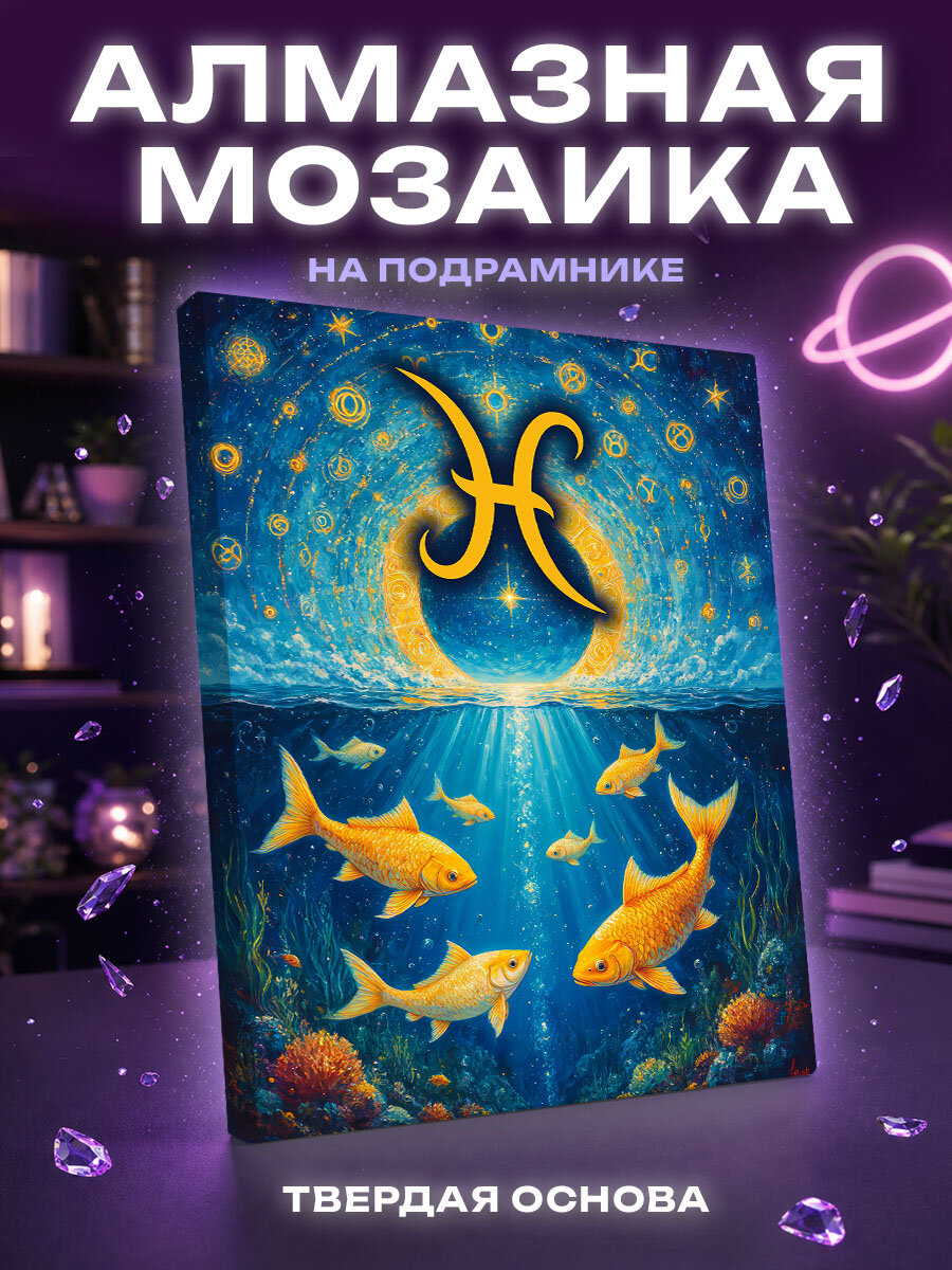 Алмазная мозаика Рыбы