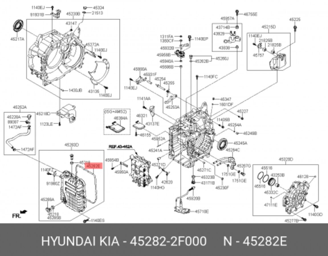 Прокладка Поддона Акпп (Hyundai/Kia 452822F000)