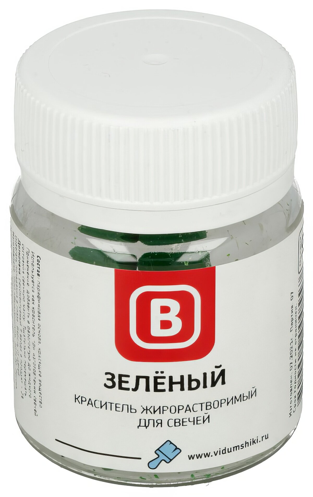 Выдумщики Краситель свечной 10 г зеленый СЧ013