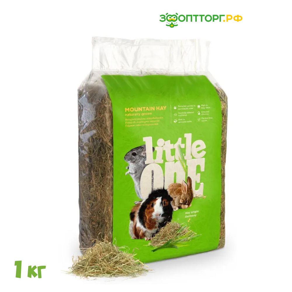 Сено Little One "Горное" непрессованное, 1 кг.